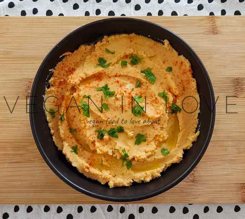 Red Lentil Hummus Recipe | WITH Tahini | Vegan in love